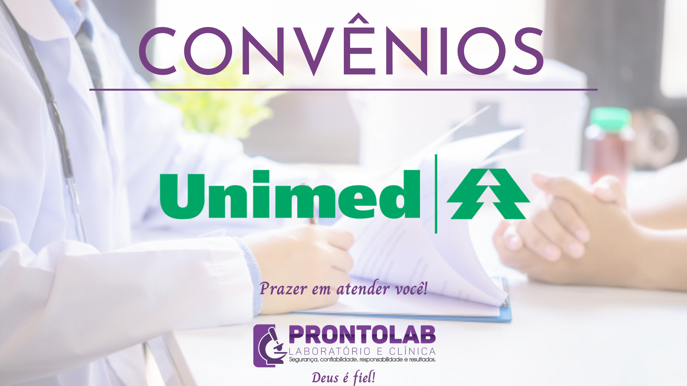 Convênios - PRONTOLAB LABORATÓRIO DE ANALISES CLÍNICAS LTDA